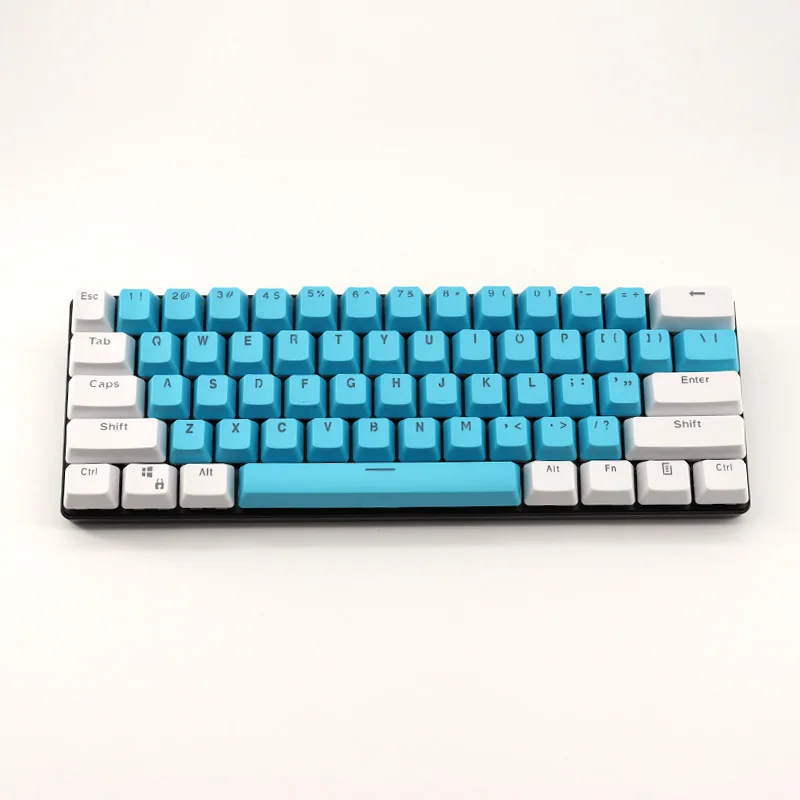 106-Keys-Blue-White-Keycaps-PBT-Specials-Keycap-Backlit-Two-Color-Key ...