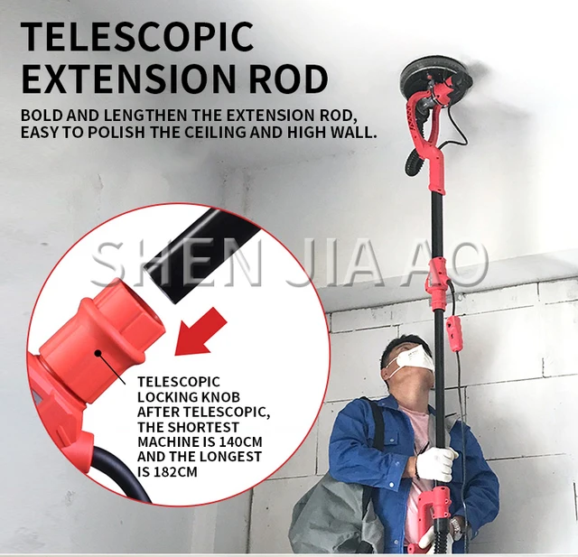 Long Wall Sanding Machine Putty Machine Vacuum Wall Sanding