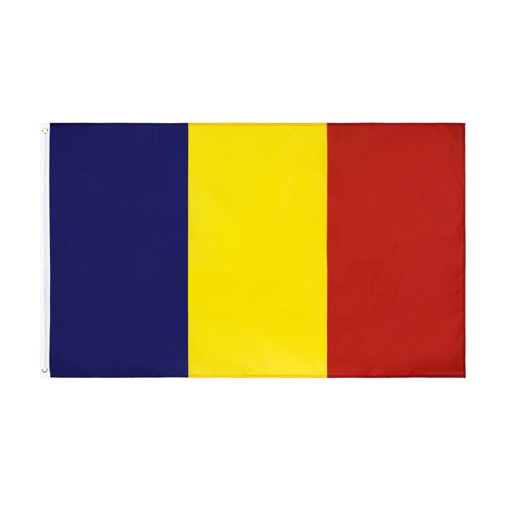 Flaglink 3x5fts 90*150cm blue yellow red ro rou Romania flag of ...
