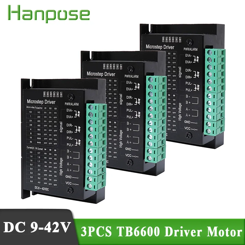 3PCS-Nema-23-Stepper-Motor-Driver-TB6600-upgrade-s109aftg-Nema17-4A-DC9 ...