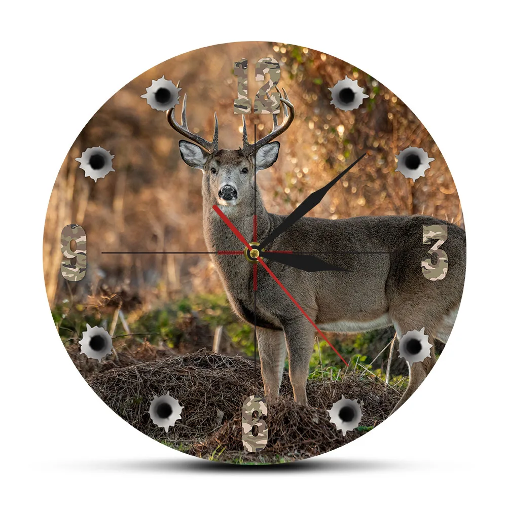 Wall Hunting Clocks | Wall Clocks Camera | Wall Clock Deer | Hunting ...