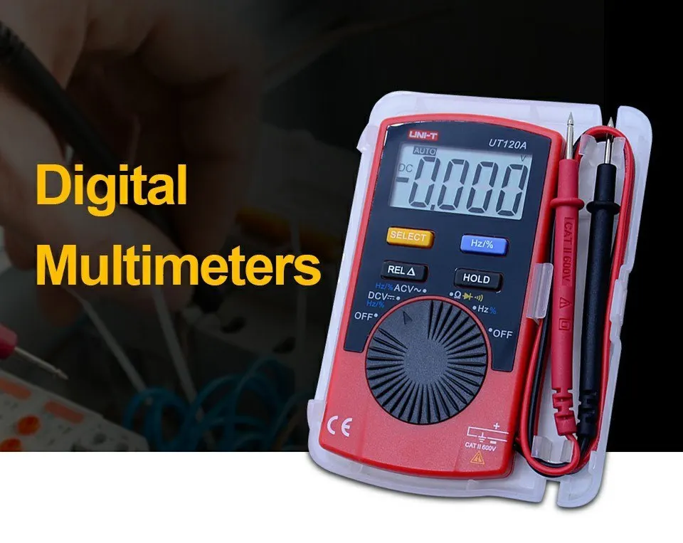 Multimètre Numérique,Multimètre numérique de poche AC-DC,UNI-T,UT120A ...