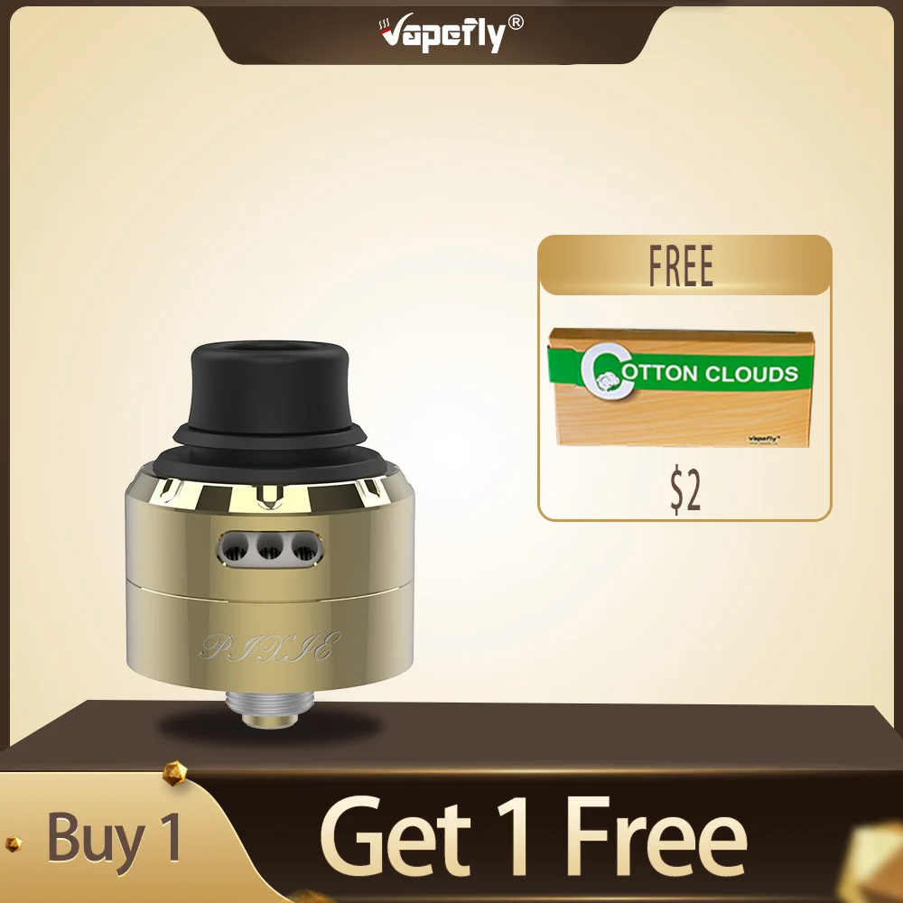 Newest Vapefly Pixie RDA single coil bottom feed vape tank avoid ...