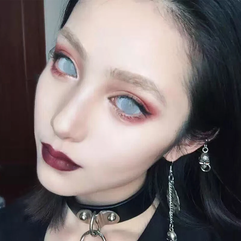 White Eye Contacts That Cover The Whole Eye