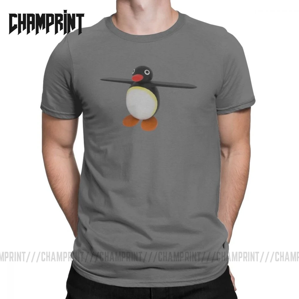 Pingu Pose T T Shirt Men Penguin Series Cartoon Meme Kids 80s 90s Retro ...