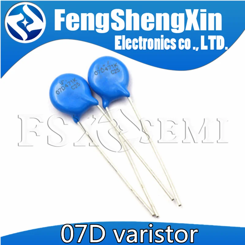 50pcs-varistor-07D390K-07D391K-07D431K-07D470K-07D471K-07D511K-07D560K ...
