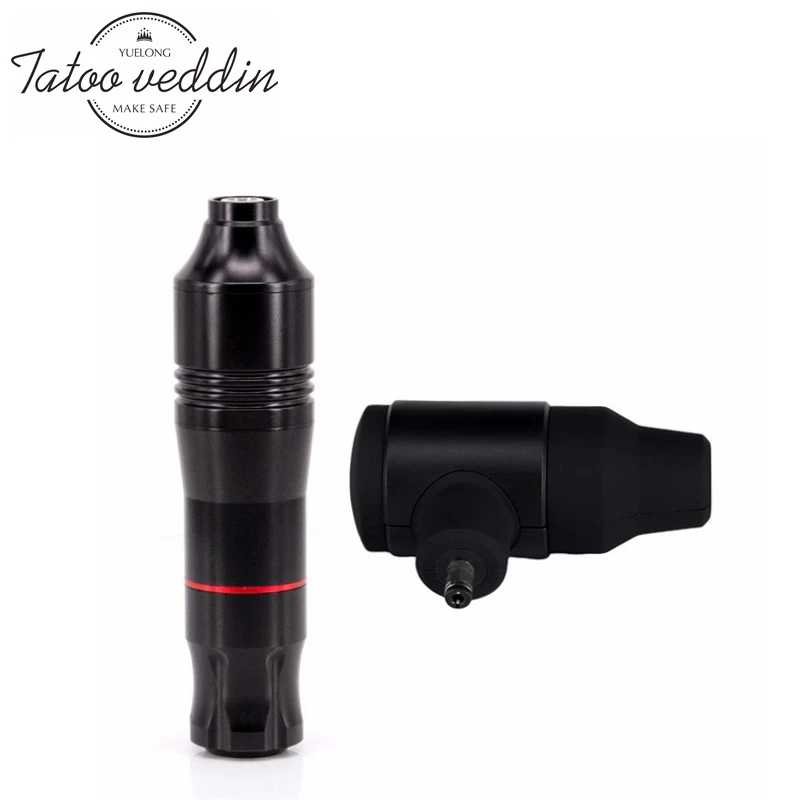 Tattoo Rotary Black Tattoo Machine Pen with DC Cord and Portable Mini ...