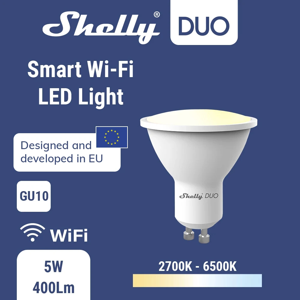 Shelly-DUO-GU10-White-Rgbw-5W-WiFi-Smart-Light-Bulb-LED-Work-with ...