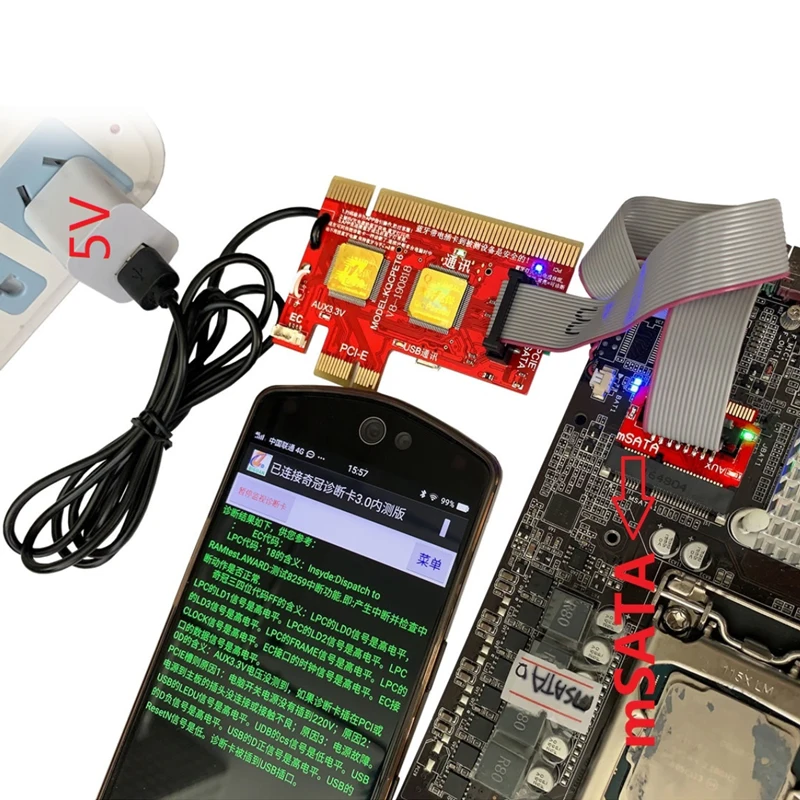 Kqcpet6 V8 Laptop Desktop Pc Universal Diagnostic Test Debug King Post ...