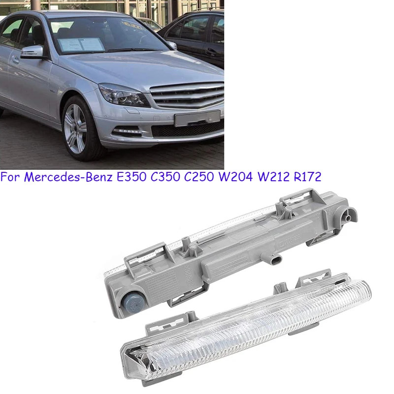 2049068900 2049069000 자동차 앞 범퍼 LED 램프 DRL 주간 러닝 라이트 메르세데스 벤츠 E350 C350 ...