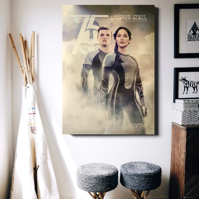 Catching Fire Movie Poster Peeta And Katniss