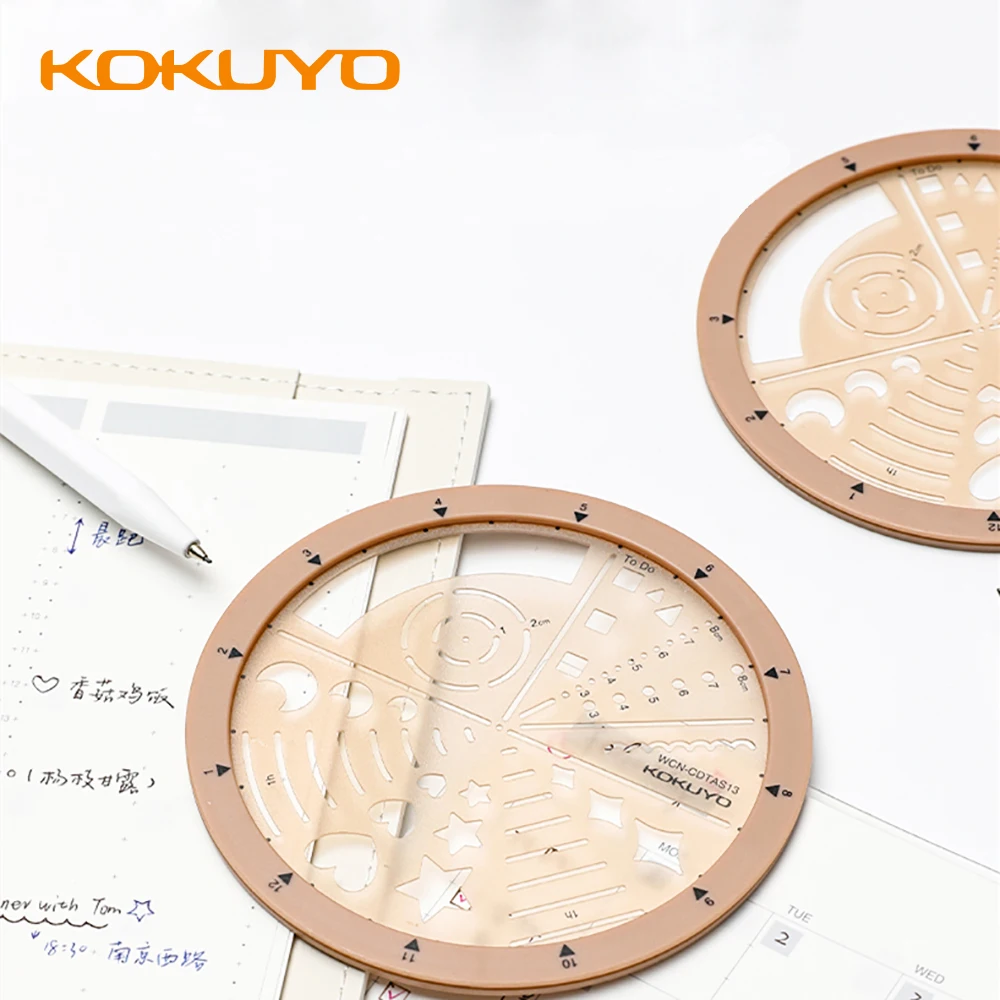 Japanese-New-Product-Kokuyo-Rotating-Template-Ruler-Student ...