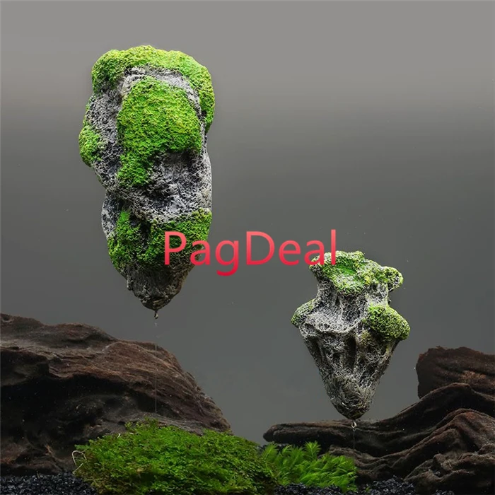 Fish Tank Floating Rocks Aquarium Water Plant fish tank Aquatic ...