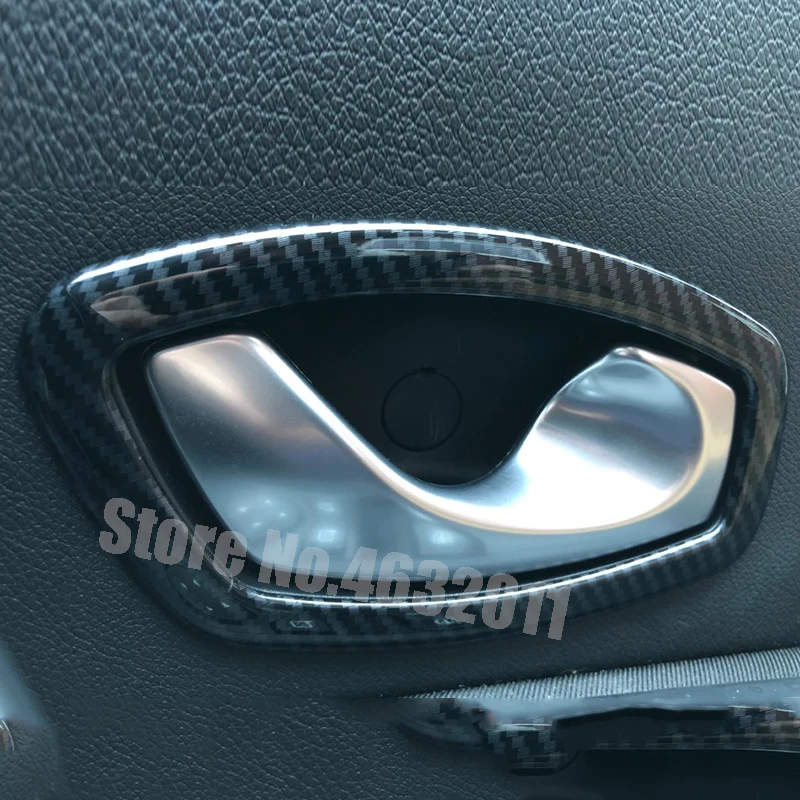 For Renault Captur 2013-2017 ABS Carbon Fibre door inner built handle ...