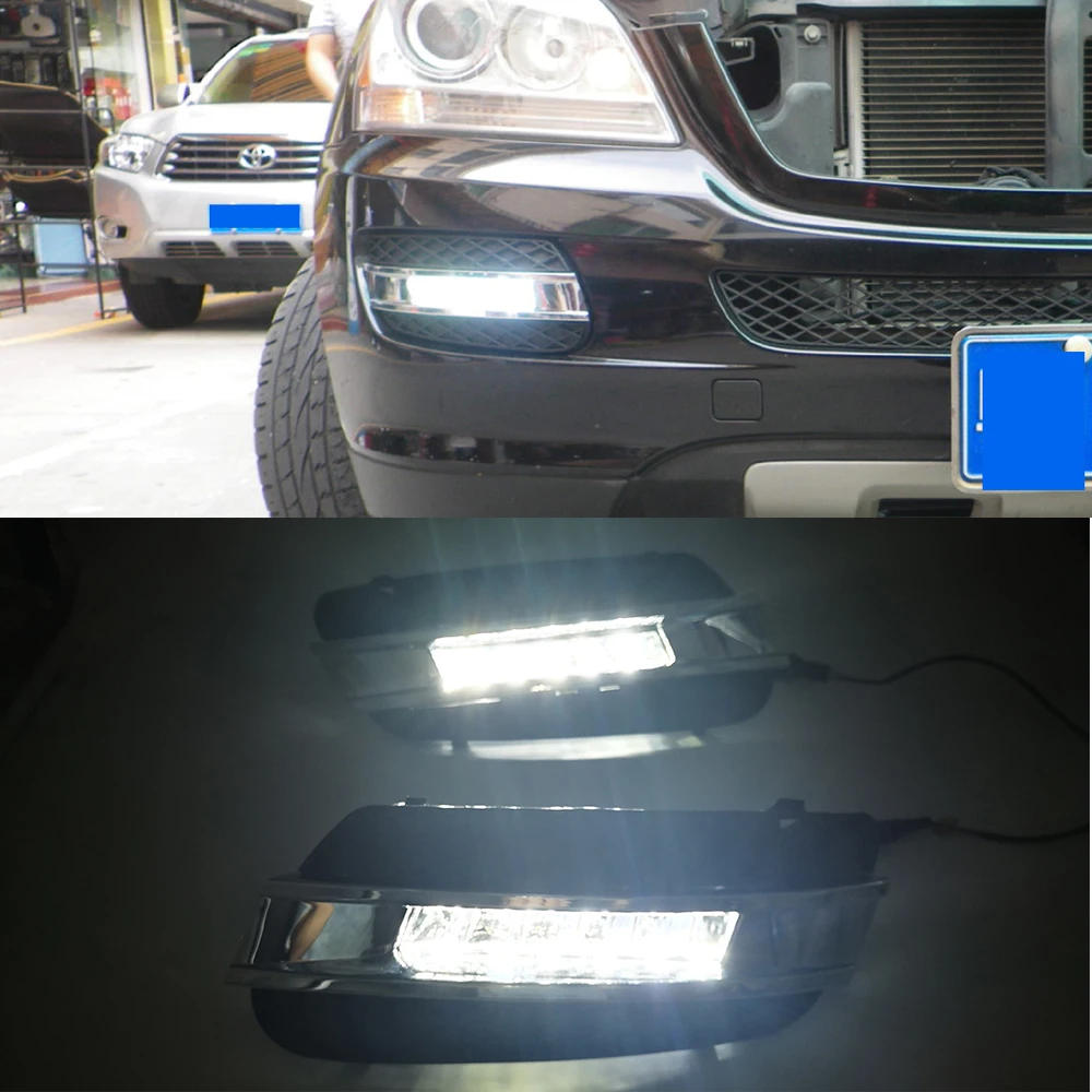 2pcs Led Drl For Mercedes Benz Ml350 W164 Ml280 Ml300 Ml320 2006 2007 ...