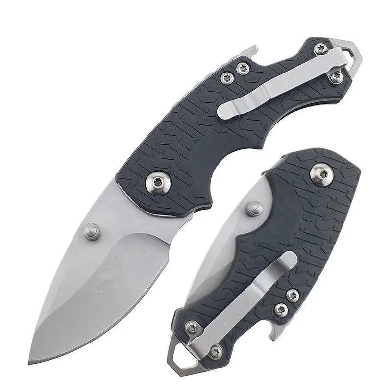 Mini faca lâmina retrô dobrável, 5cr15mov ao ar livre faca de bolso ...