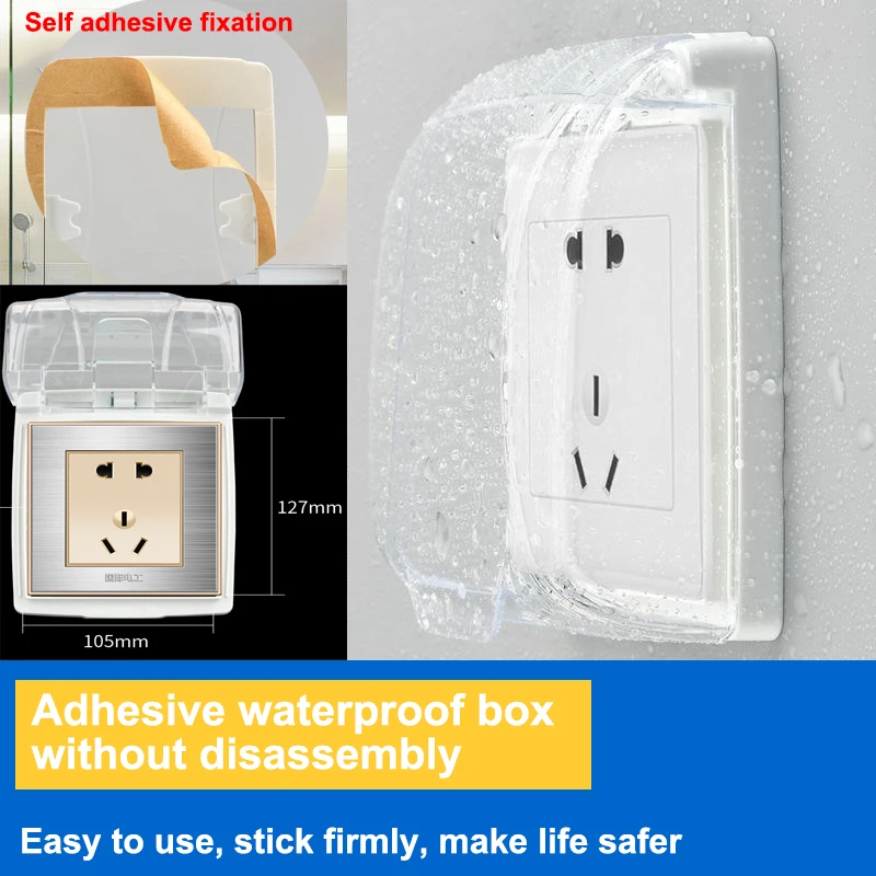 Universal-86-Type-Wall-Socket-Waterproof-Box-Transparent-Plate-Switch ...
