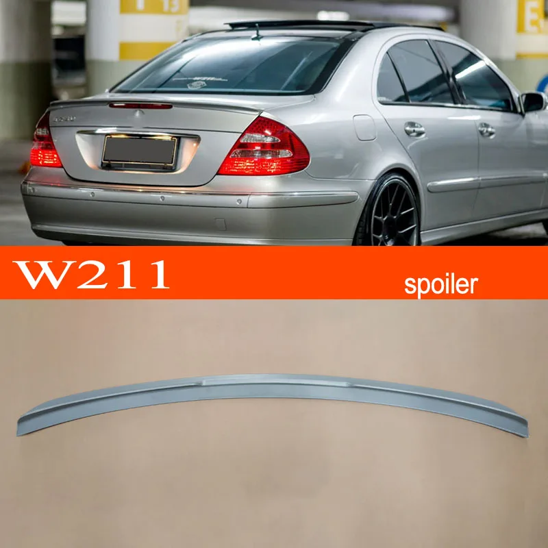 W211 ABS Plastic Rear Trunk Wing Lip Spoiler for Mercedes Benz E class ...