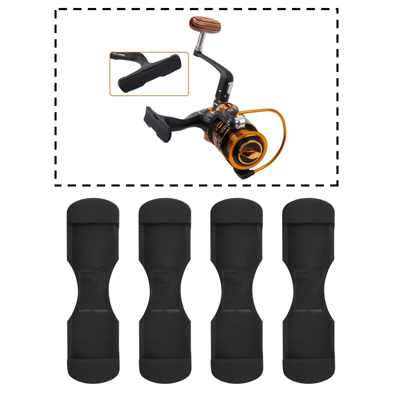 4pcs Rubber Fishing Reel Base Protection Mat Elastic Fishing Reel ...