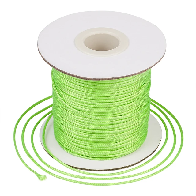 1mm Black Waxed Polyester Cord Waxed Line Thread String Strap for DIY ...
