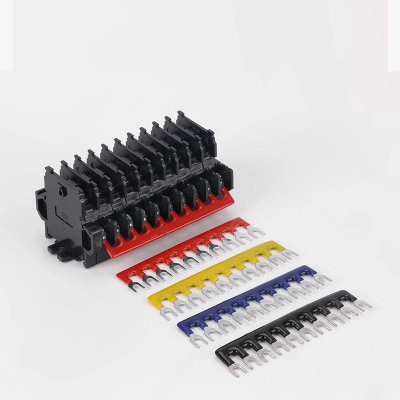 10 position short circuit strip double layer guide rail type 1P ...