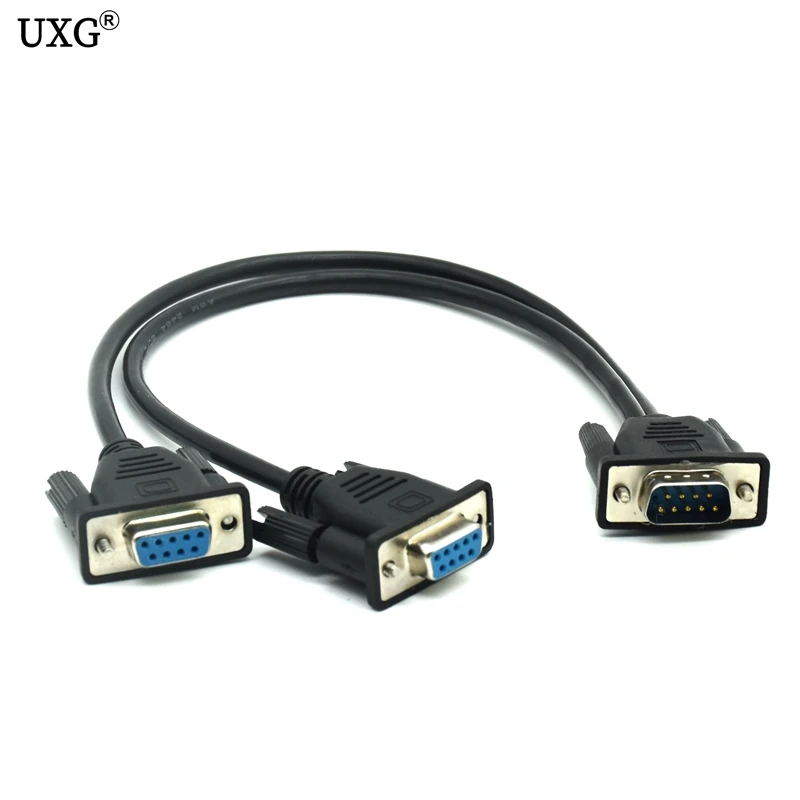 DB9 9Pin 1 To2 Rs232 Serial Cable Splitter Directly Connected COM 2 In ...