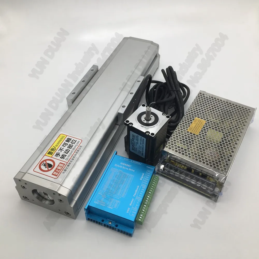 100mm-Fully-Enclosed-Guide-Linear-Module-4pcs-Sliders-Ballscrew-Sliding ...