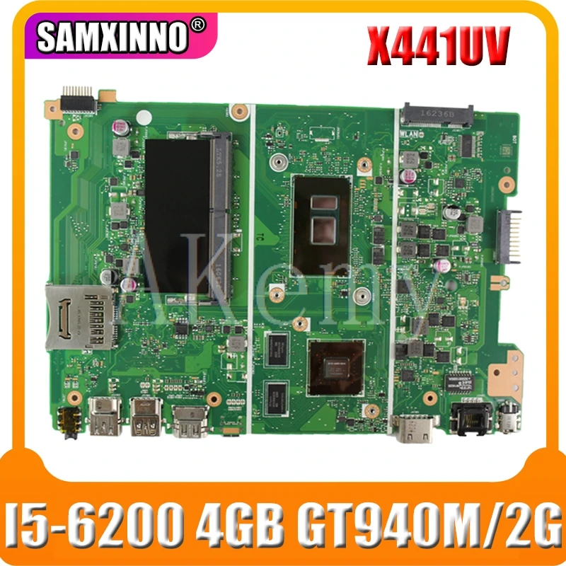 For Asus X441U F441U A441U X441UR X441UV Laotop Mainboard X441UV ...
