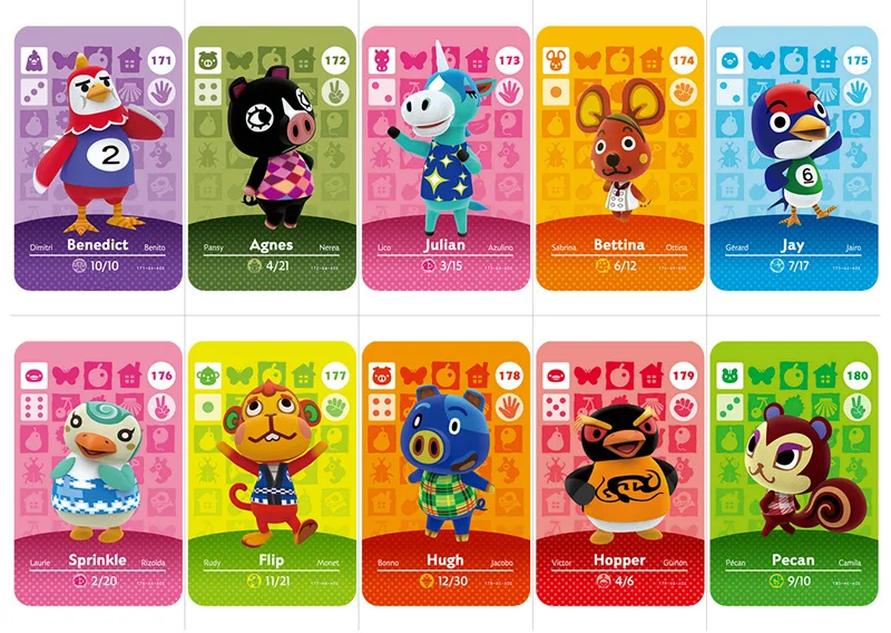 Animal Crossing Amiibo NFC Card NO.122 Lucha New Horizons Hot Villager ...