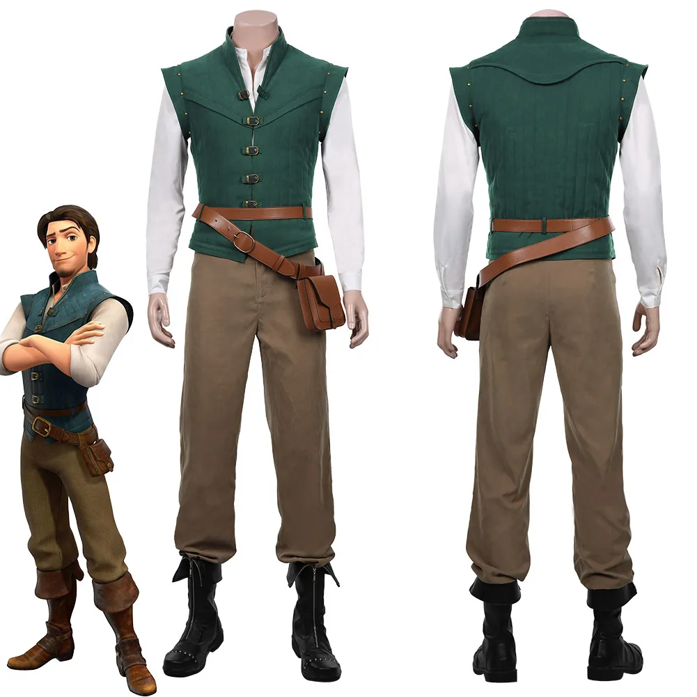 Movie Tangled Flynn Rider Shirt Cosplay Costume For Men - AllCosplay.com