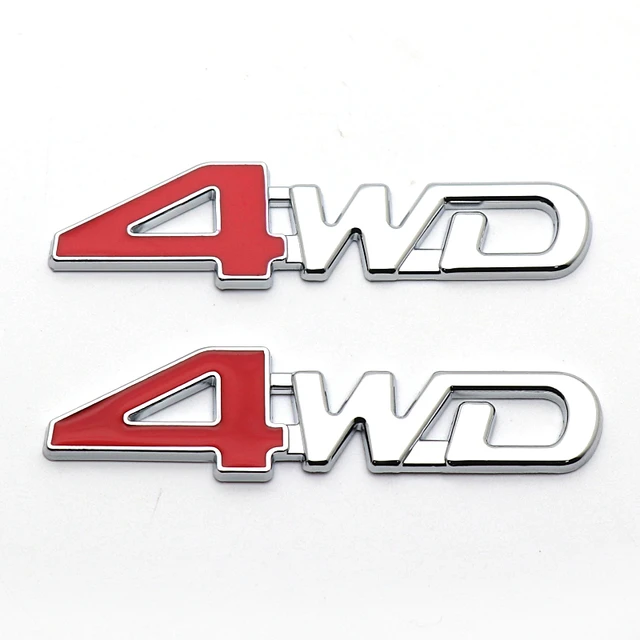 3D Metal Sticker 4WD Emblem Badge Decals For Toyota Sequoia, 51% OFF
