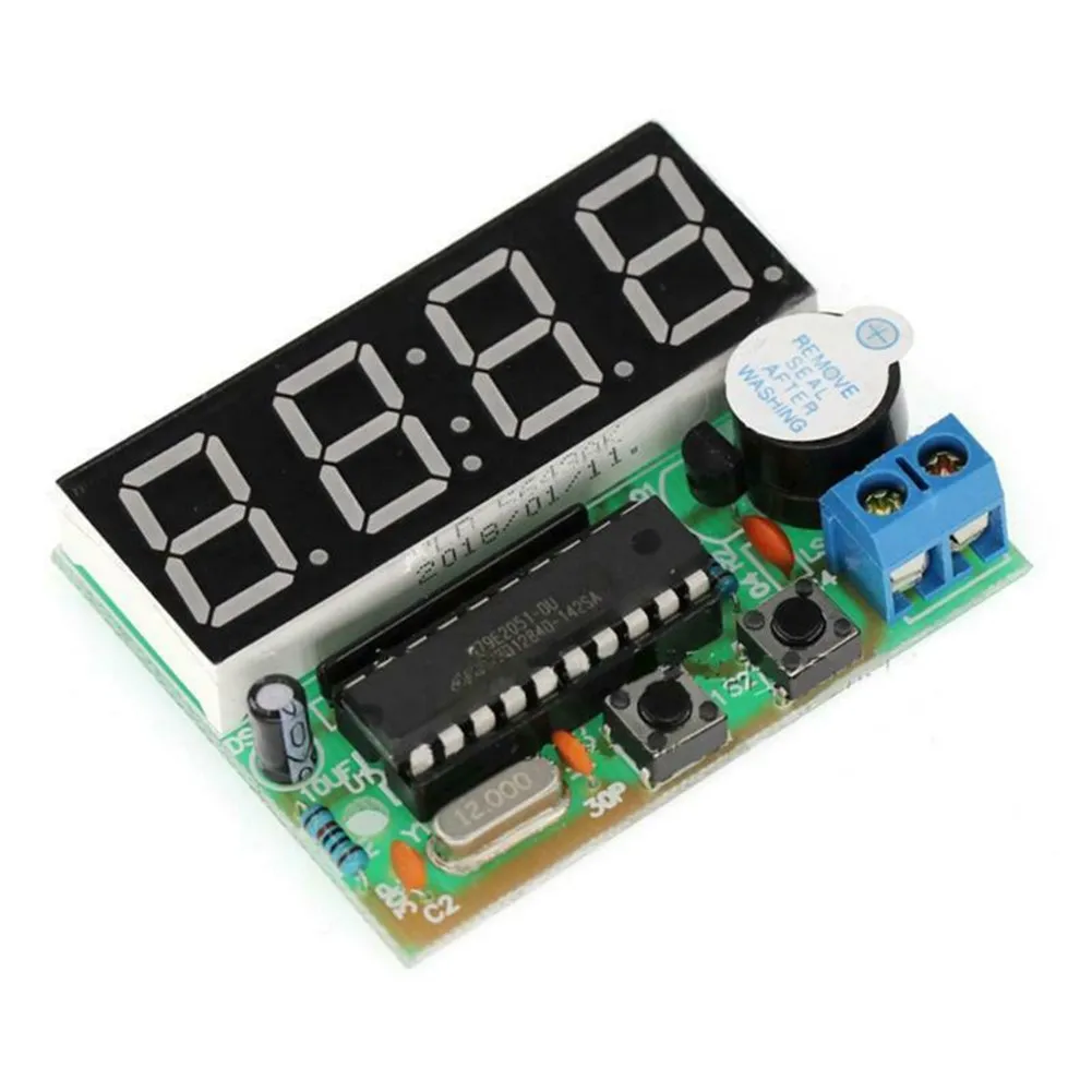 4-bit-Digital-Clock-DIY-Soldering-Practice-Kit-Great-School-Science ...