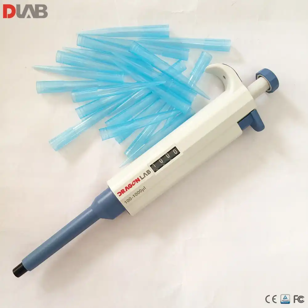 DLab Single channel Adjustable Volume Mechanical Pipette TopPette ...