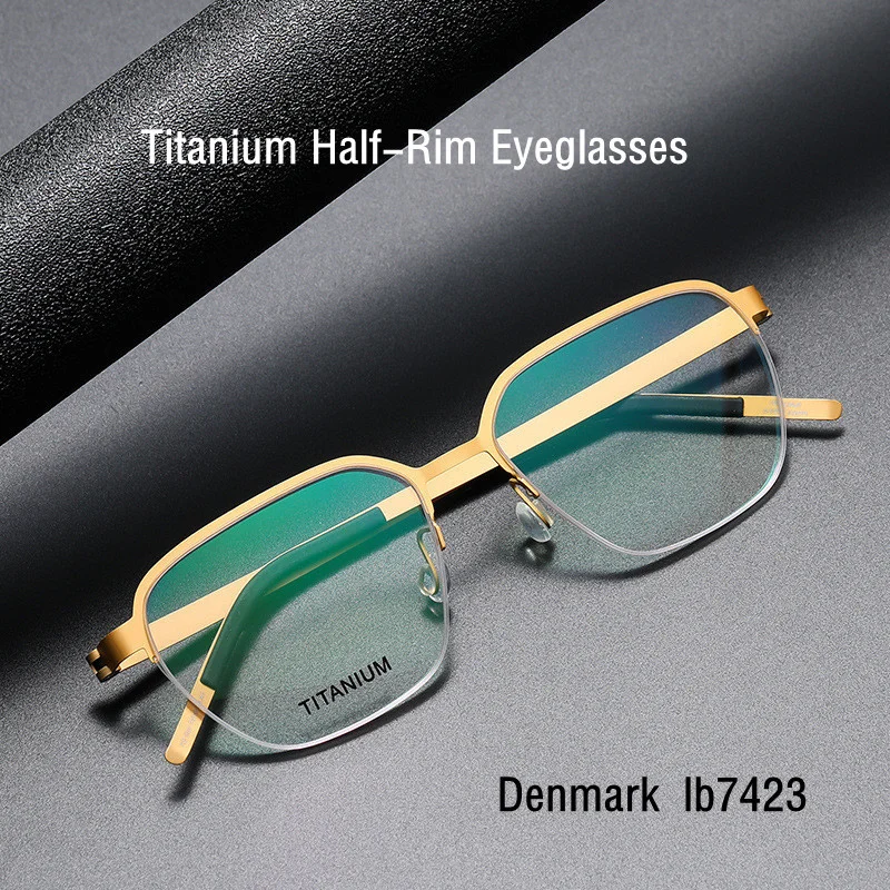 New-Denmark-Brand-7423-Titanium-Glasses-Men-Screwless-Reading ...