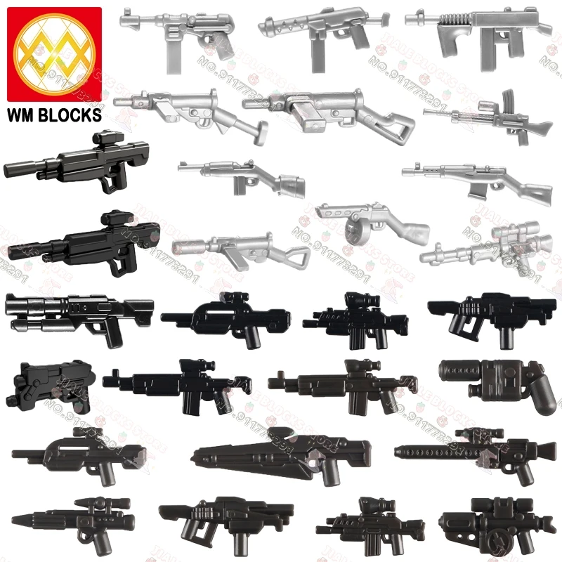 Toy Weapons Lego Machine Gun | Submachine Machine Gun Model | Weapons ...