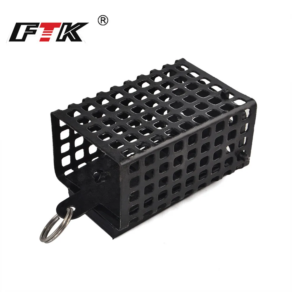 FTK-30-100g-Feeder-Square-Metal-Bait-Cage-Container-Bait-Basket-Feeder ...