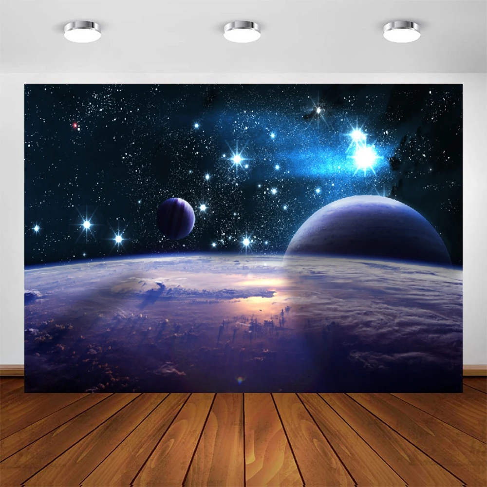 Universe Galaxy Planets Astronaut Stars