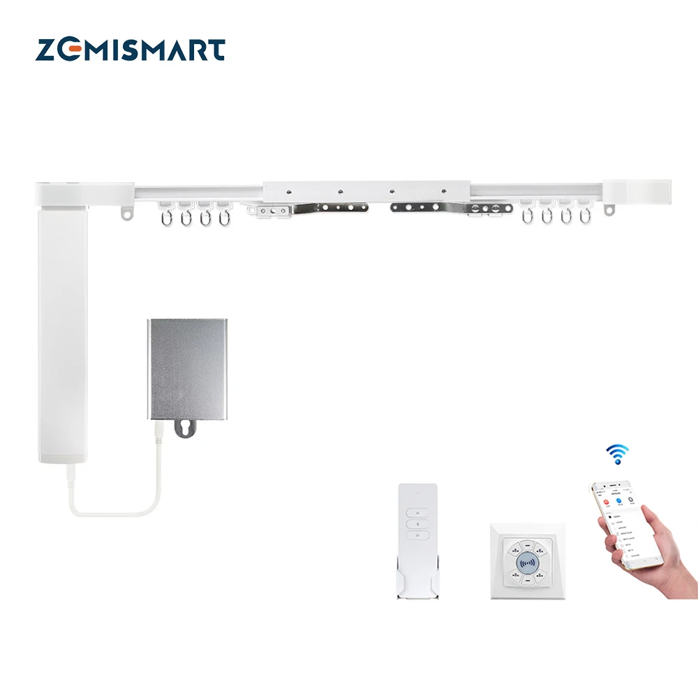 Zemismart Zigbee Smart Curtain Motor Tuya Remote Control Customized ...