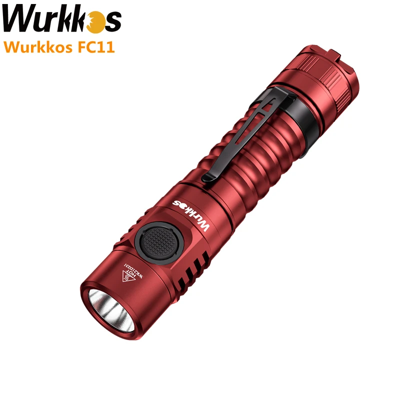 Wurkkos Fc11 Tactical Flashlight 18650 Led 1300lm Lh351d Mini Pocket Light Usb-c Rechargeable ...