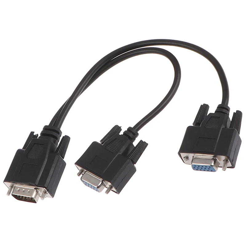 Adaptateur 15 broches VGA mâle à 2 Vga Svga femelle, séparateur câble de moniteur vidéo, 2020 ...