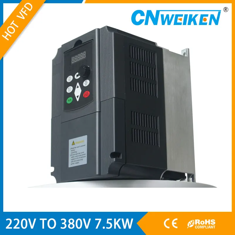 VFD-5.5KW 3 Phase VFD Drive VFD Inverter Variable Frequency Drive PWM VFD Controller 400Hz 5.5Kw ...