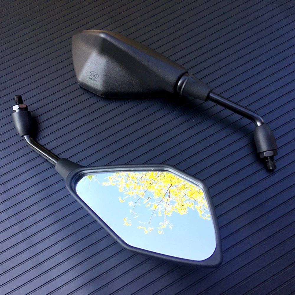Universial 10mm Motorcycle Mirror Scooter E Bike Rearview Mirrors 2pcs