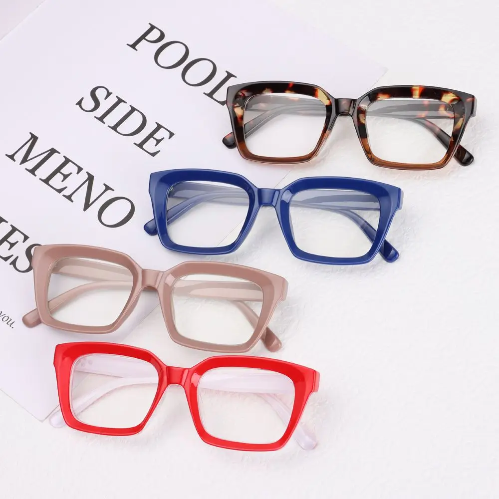 1 Pair Multi color Oversized Square Reading Glasses Men Women Large ...