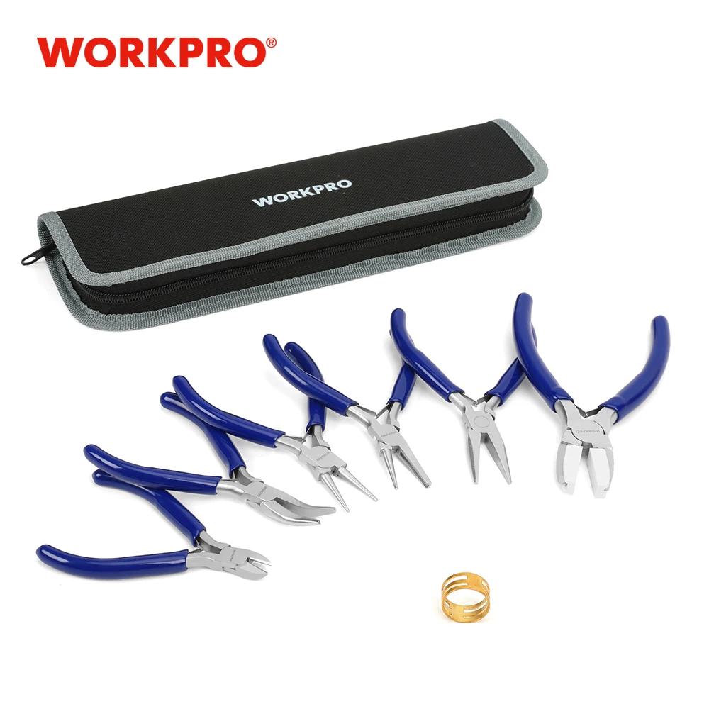 Workpro 7Pc Mini Tang Sieraden Tang Set Diagonale Tang Voor Sieraden ...