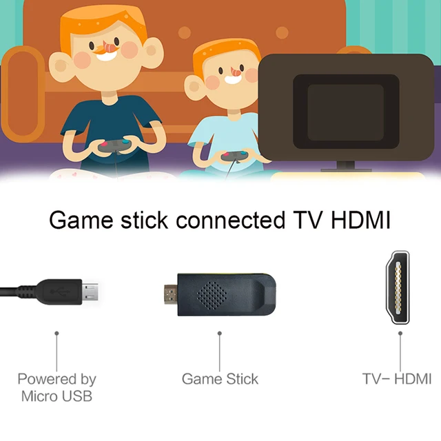 16-bit Wireless Console For SEGA NES Genesis Game Stick HDMI-compatible ...