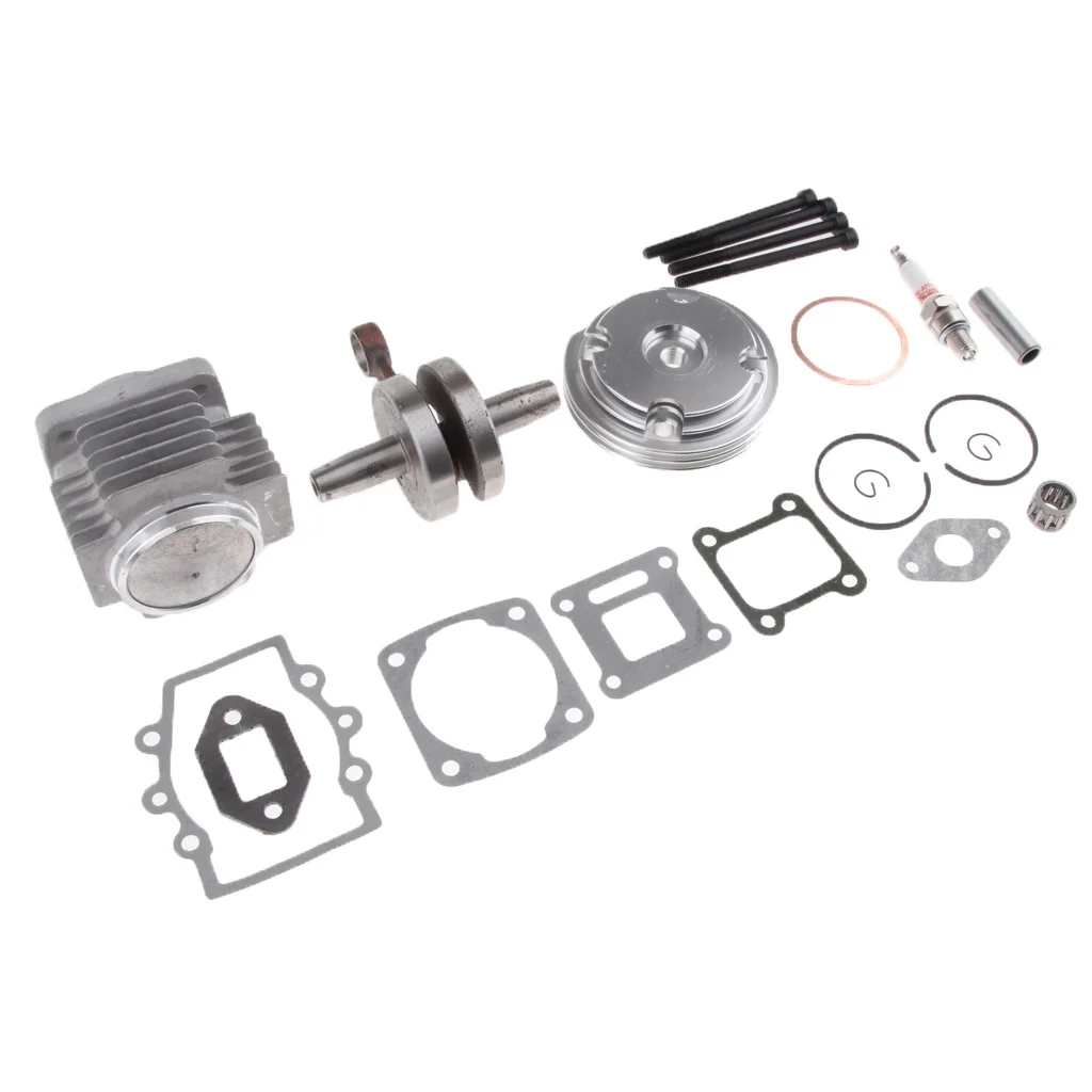 Gas Engine Motor Kits DIY Dirt Bike 49cc 2 Stroke Big Bore Top End Kit ...