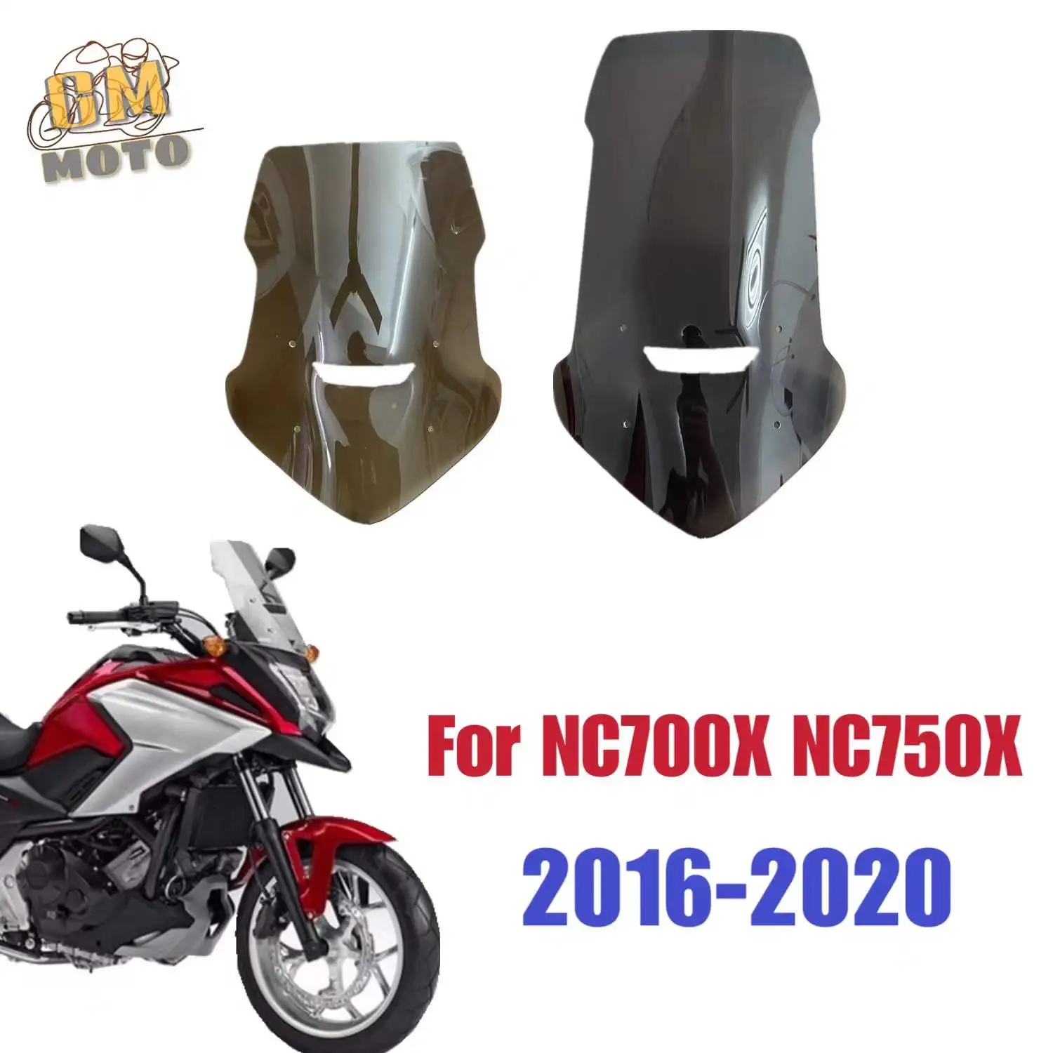 For-Honda-NC750X-Motorcycle-Windscreen-Screen-Windshield-Fairing ...