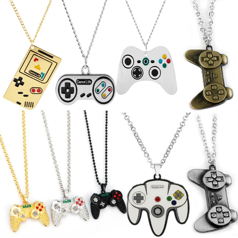 Gamepad Game Controller Pendant Necklaces Creative Gameing Hip-hop ...