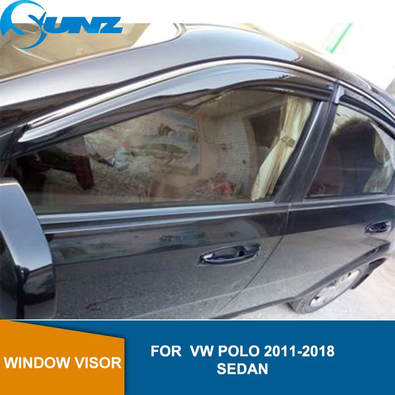 Side Window Deflector For Vw Polo 2011 2012 2013 2014 2015 2016 2017 ...