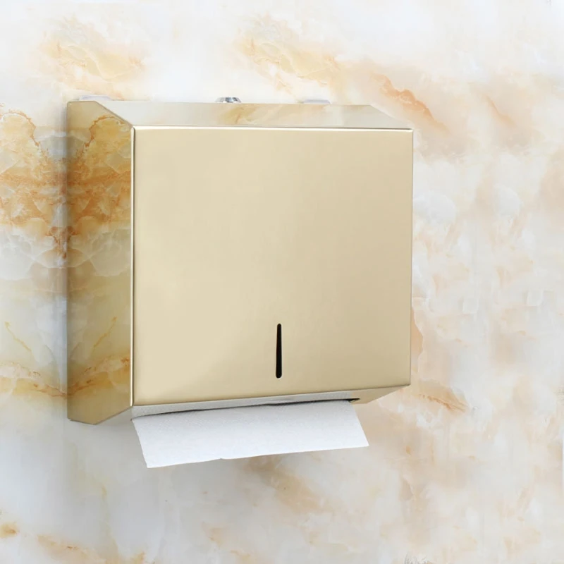 Wall-Mounted Paper Towel Dispenser Stainless Steel Kitchen Tissue Box ...
